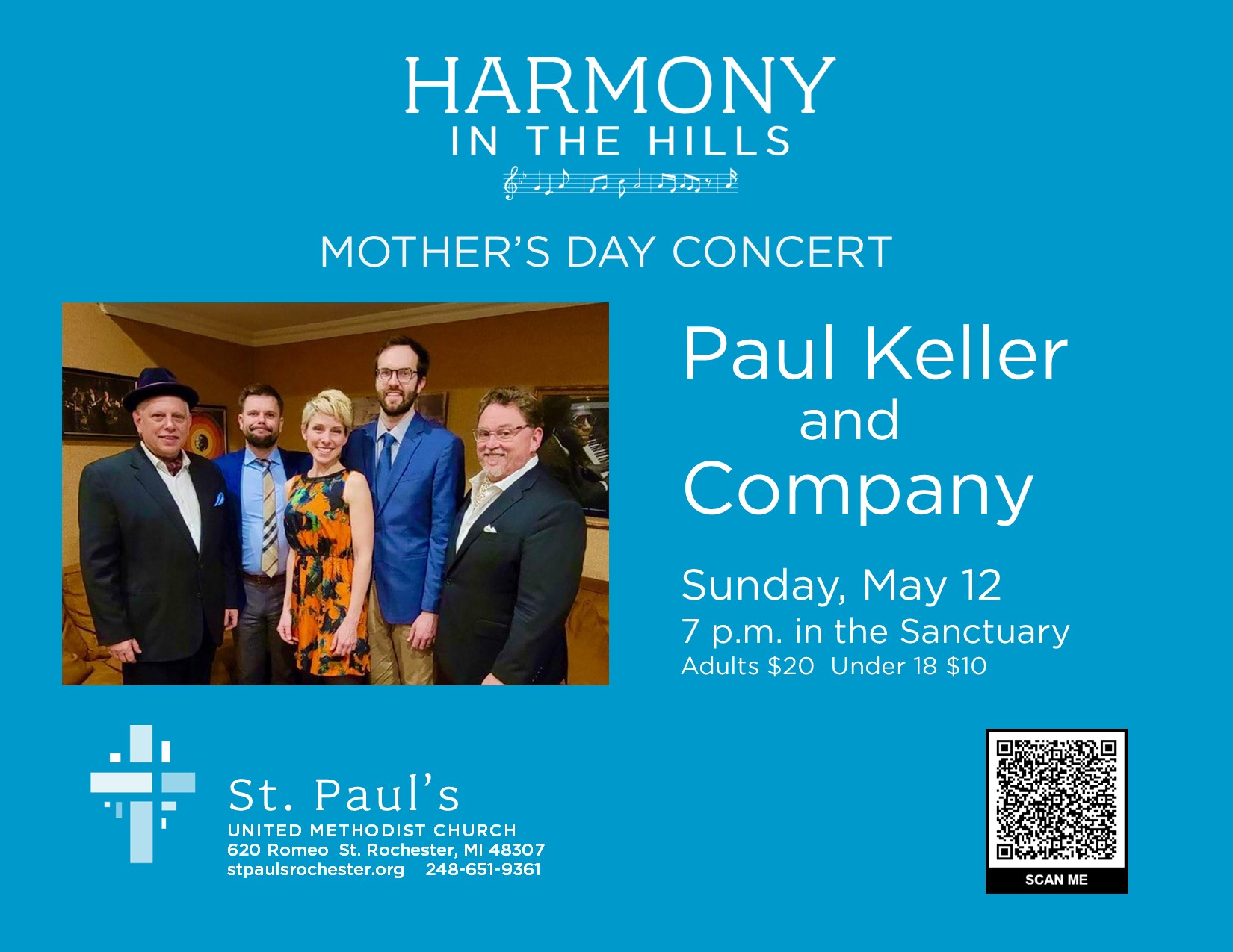 Harmony in the Hills Concert Series-Paul Keller and Company | 20240512 | 19:00:00 - 20:00:00